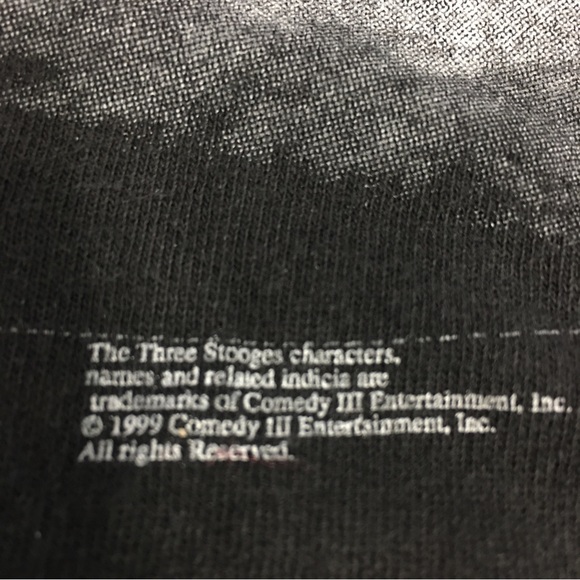 Comedy lll Entertainment 1999 | Shirts | Vintage Three Stooges Curly ...